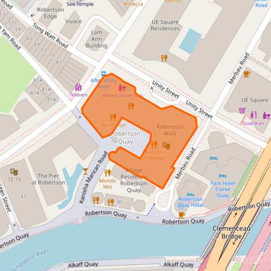 Unity Street, Robertson Quay, Singapore River, Singapore, Central, SG ...